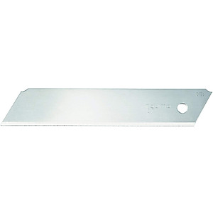 TAJIMA Utility Knives & Blades - 5-Pack 1" SOLID Rock Hard Non-Segmented Box Cutter Blades with Premium Tempered Steel & Ultra-Sharp Edge - LCB-65-5SSL