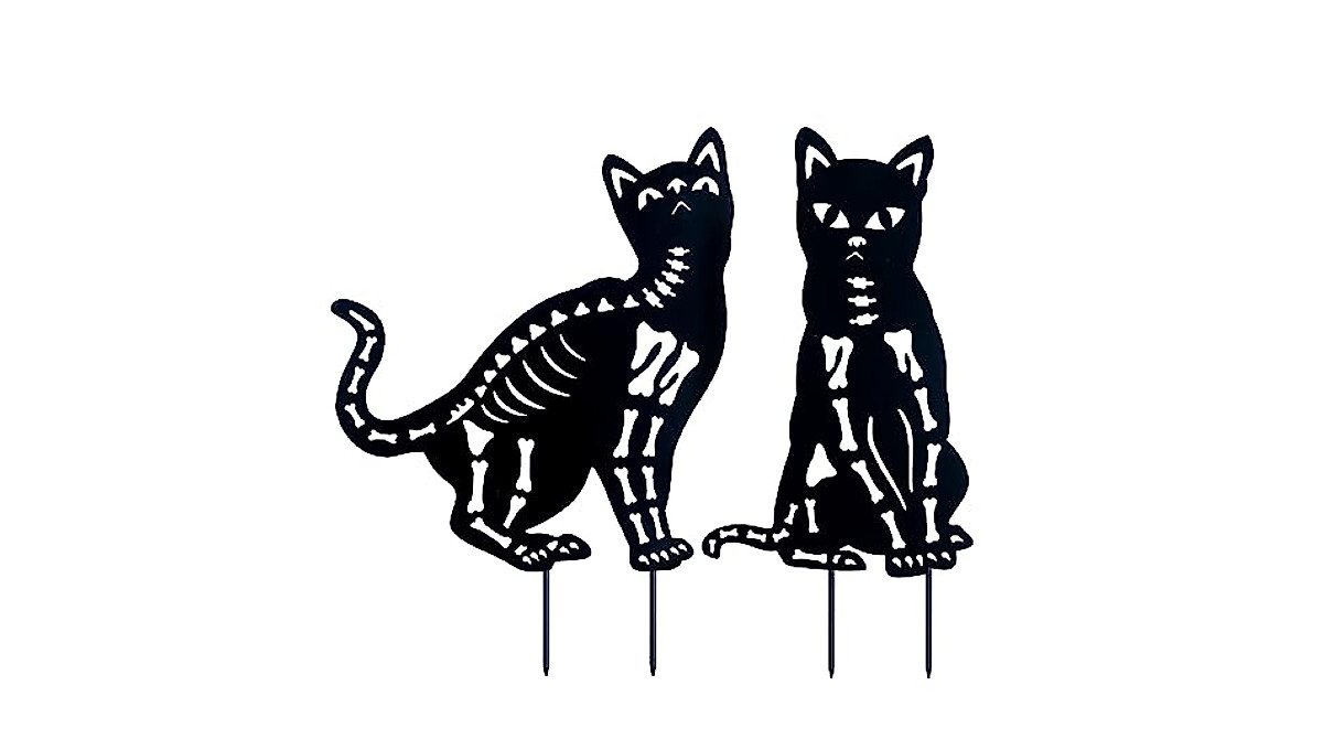 YEAHOME Halloween Outdoor Cat Stakes - Spooky Decor