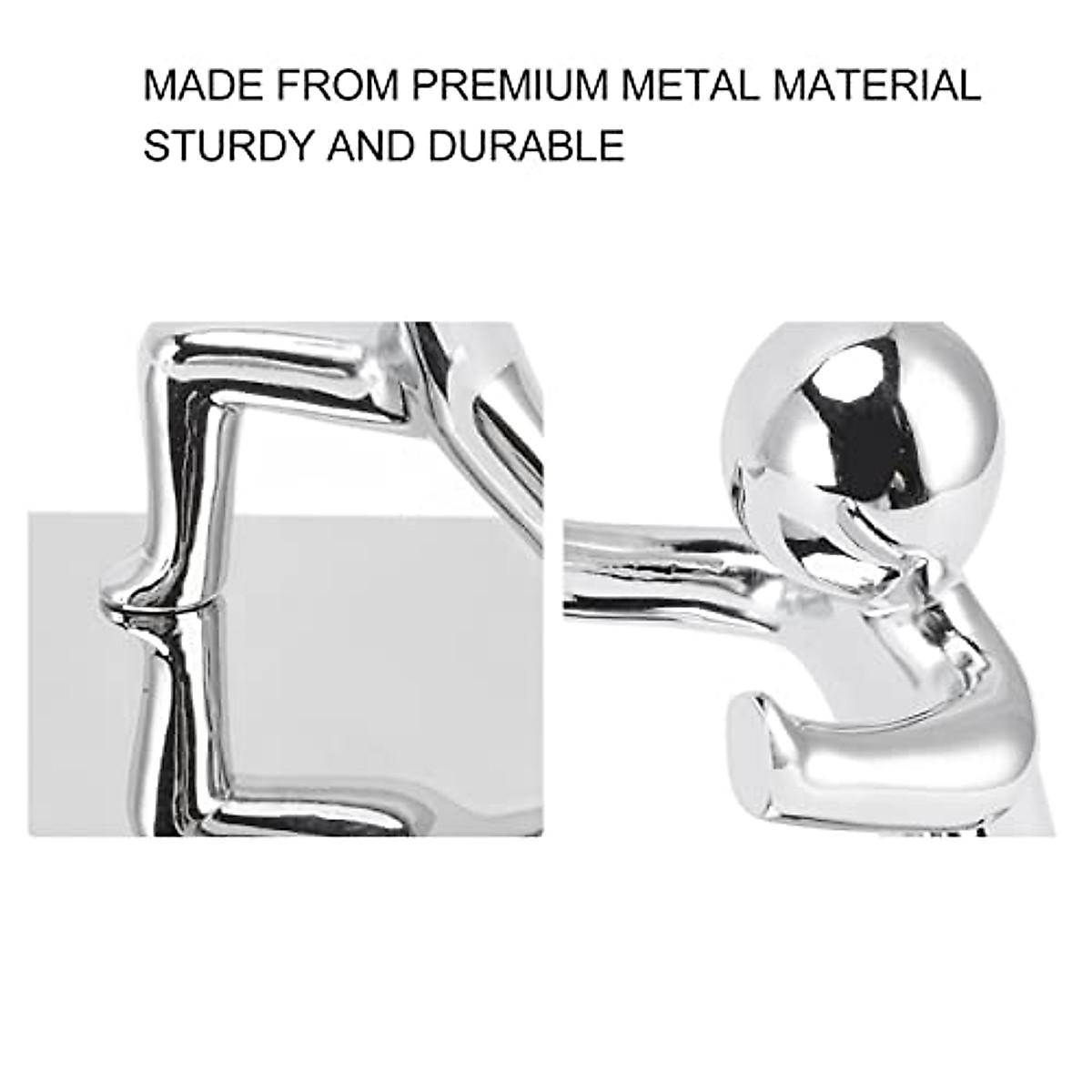 Agatige Metal Bookends, Book Stoppers Fung Fu Man Heavy Duty Stainless Steel Man Bookends Nonskid Bookends Art Bookend