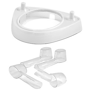 Electric Toothbrush Head Holder/Toothbrush Charger Base Stand for Oral-B and 4pcs Round Toothbrush Head Cover