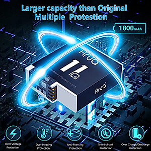 Arua 3 Pack Enduro Batteries for GoPro Hero 11 Black, Replacement Batteries 3-Channel Battery Charger OLED Battery Percentage Display Fully Compatible with Gopro Hero 11/ Hero 10/ Hero 9 (1800mAh)