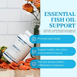 Revive MD | Omega 3 | Promotes The Digestion of Proteins, Fats, Starches & Fibers for Men and Women | Supports Gastric Acid Balance | Targeted Enzyme Support