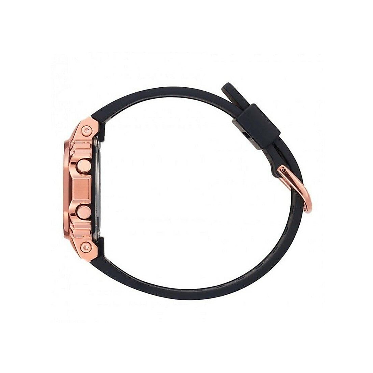 G-Shock Ladies' Casio Digital Rose Gold-Tone and Black Resin Strap Watch GMS5600PG-1