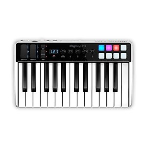 IK Multimedia iRig Keys I/O 25-keys Midi Controller with 24-bit up to 96kHz Audio Interface for iPhone/iPad, Android and Mac/PC