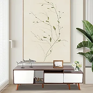 LYNICESHOP Modern TV Stand, TV Console Cabinet Lowline TV Cabinet Stand Entertainment Unit 47.2-78.7in Ajustable TV Media Cabinet TV Stand with Storage for Living Room