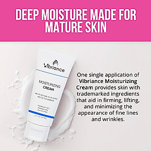 Vibriance Moisturizing Face Cream, 2 Fl Oz - Nourishing and Non-Greasy with Plant-Based Ingredients - Softening, Ultra-Hydrating, Fast-Absorbing Facial Moisturizer Cream for All Skin Types