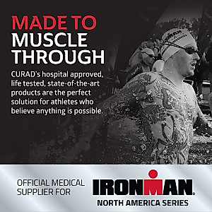 CURAD Performance Series IRONMAN Infrared Knee Support, Elastic Knee Sleeve for Pain Management, Compression Support for Enhanced Recovery and Performance, Powered by CELLIANT Technology, Small/Medium