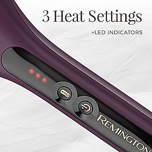 Remington Pro 2-In-1 Heated Straightening Brush with Thermaluxe Advanced Thermal Technology, Purple, CB7480SA