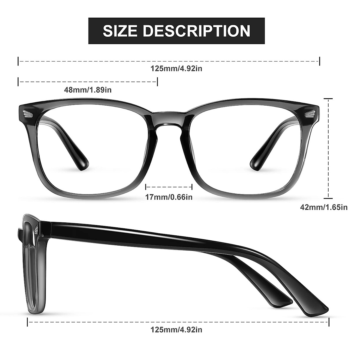 Okany Blue Light Glasses for Kids 3 Pack Blue Light Blocking Glasses for Girls Boys Computer Gaming Screen Glasses, Anti Glare Eyestrain Teen Fashion Glasses Age 3-10 (Grey Black+Transparent+Leopard)