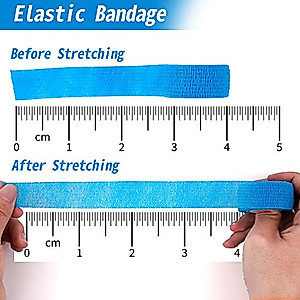 24 Pack Self Adherent Cohesive Wrap Bandages 1 Inches X 5 Yards, First Aid Tape, Elastic Self Adhesive Tape, Athletic, Sports wrap Tape, Bandage Wrap for Sports, Wrist, Ankle (Rainbow Color)