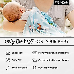 Milk Snob Disney Pixar Toy Story Baby Boy and Girl Swaddle Blanket, Soft Receiving, Security Bed and Play Blanket, Toddler and Infant Baby Bedding Registry and Shower Gifts, Newborn Essentials, 35x35