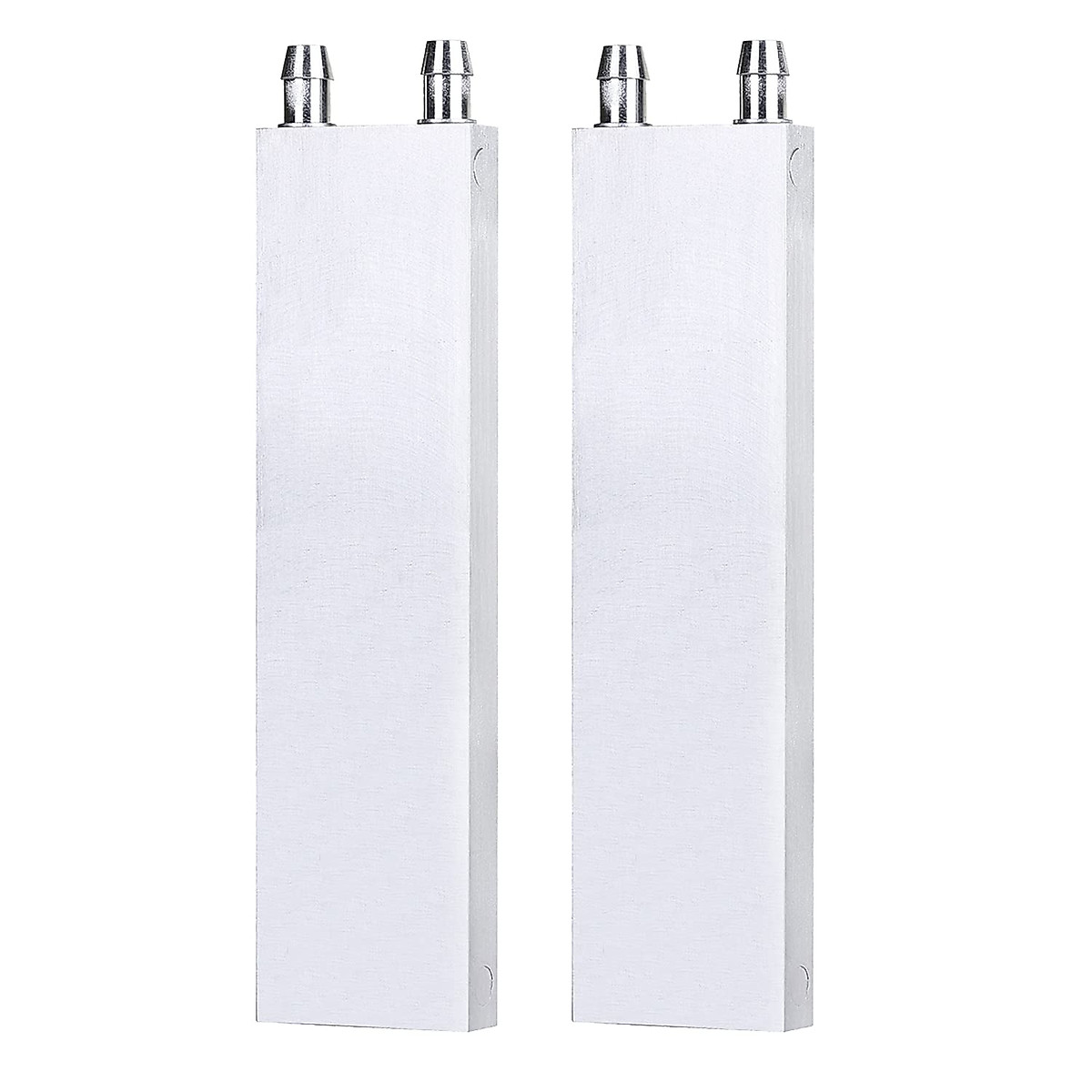 Clyxgs Aluminum Water Cooling Block,Liquid Cold Water Plate Heat Sink Water-Cooled Exchanger Head semiconductor Refrigeration Sheet CPU Graphics Radiator Heatsink Endothermic Head(40 x 160 x 12mm)2pcs