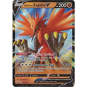 Galarian Zapdos V - 080/198 - Ultra Rare - Sword & Shield - Chilling Reign