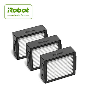 iRobot Roomba Authentic Replacement Parts - Roomba e, i, & j Series High-Efficiency Filter, (3-Pack) - 4639161 , White
