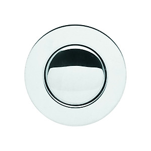 PF WaterWorks PF0735-CH-GR, Gray ABS Body Bathroom Sink/Lavatory Pop-Up Drain with Ball Lift Rod | With Overflow | CUPC Listed, Chrome