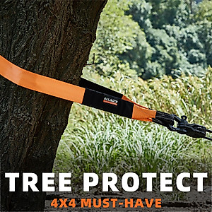 ALL-TOP Tree Saver Strap 3in x 8ft Certified 36000Lbs Break Strength, Emergency Recovery Tow Strap Winch Extension Rope with Oversize Carry Bag
