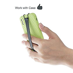 WANPOOL Universal Non-Slip Silicon Hand Strap Grip Compatible with iPhone 14 Pro Max / 13 Pro / 12 / 11 / Xs Max / Xs / XR / X / 14 Plus / 8 / 7 Plus / 7 and Galaxy S22 and Other Smartphones - Black