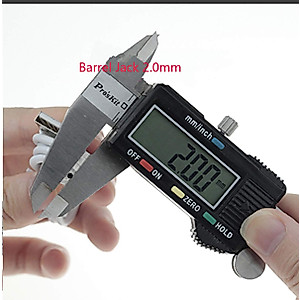 BabyValley DC Charger Compatible for Stylus Pen HyperGear H2O, for SoundBot SB510 3.0 Shower Speaker Barrel Jack 2.0mm Rechargeable USB Charging Cable for Mini S530, for NENRENT S570/Q13 (white1)