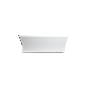 KOHLER K-6367-0 Stargaze 72-Inch x 36-Inch Freestanding bath with fluted shroud and center drain, White