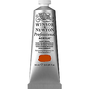 Winsor & Newton Professional Acrylic Paint, 60ml (2-oz) Tube, Burnt Sienna
