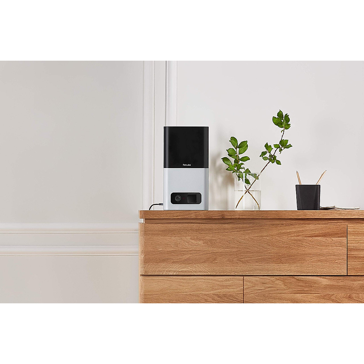 [2017 Item ] Petcube Bites Pet Camera with Treat Dispenser: HD 1080p Video Monitor, 2-Way Audio, Night Vision, Sound and Motion Alerts. For Dogs and Cats, Matte Silver (PB913NVTD)