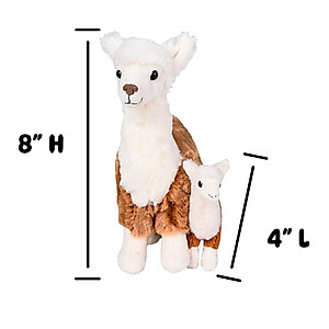 The System Sellers Adorable Mini (7"-8") Mother and Baby Birth of Life Plush Stuffed Animal (Llama)