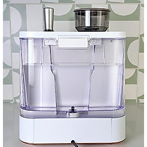 Café Bellissimo Semi Automatic Espresso Machine + Milk Frother | WiFi Connected, Smart Home Kitchen Essentials | Built-In Bean Grinder, 15-Bar Pump & 95-Ounce Water Reservoir | Matte White