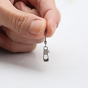 Micro Traders 30PCS Lightweight Tippet Rings Fly Fishing Trout Fishing Line Tippet Leaders Stainless Steel Small Tackle Fishing