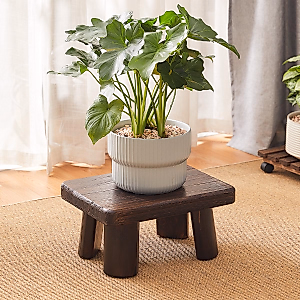 GZQWDC Wooden Foot Stool,Kids Wooden Bench,Wood Stool,Small Wood Bench,Wooden Steps,Kitchen Step Stool,Wood Plant Stand (14.2"x10.2"x7.1")