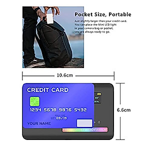 ULANZI VL120 RGB Video Light, Pocket LED On-Camera Video Lights, Built-in 3100mAh Rechargeable Battery, 360 Full Color 20 Light Effects, CRI≥95 2500-9000K LED Panels for Photography Vlogging