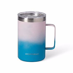 Hydragear Roast Double-Wall Insulated Stainless Steel Mug - 17 Oz - Teal Ombre