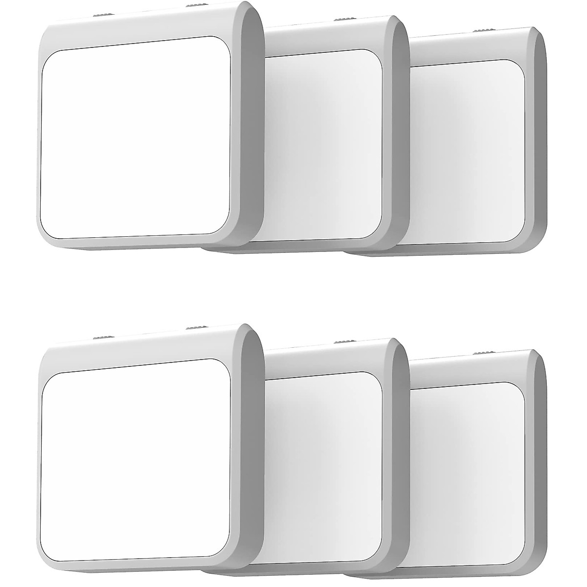 Solatec Plug-in Led Night Light with Auto Dusk to Dawn Sensor,Adjustable Brightness and Color, Warm White,Cool White Lights for Bathroom ,Hallway,Bedroom, Kids Room, Kitchen, Stairway, 6 Pack