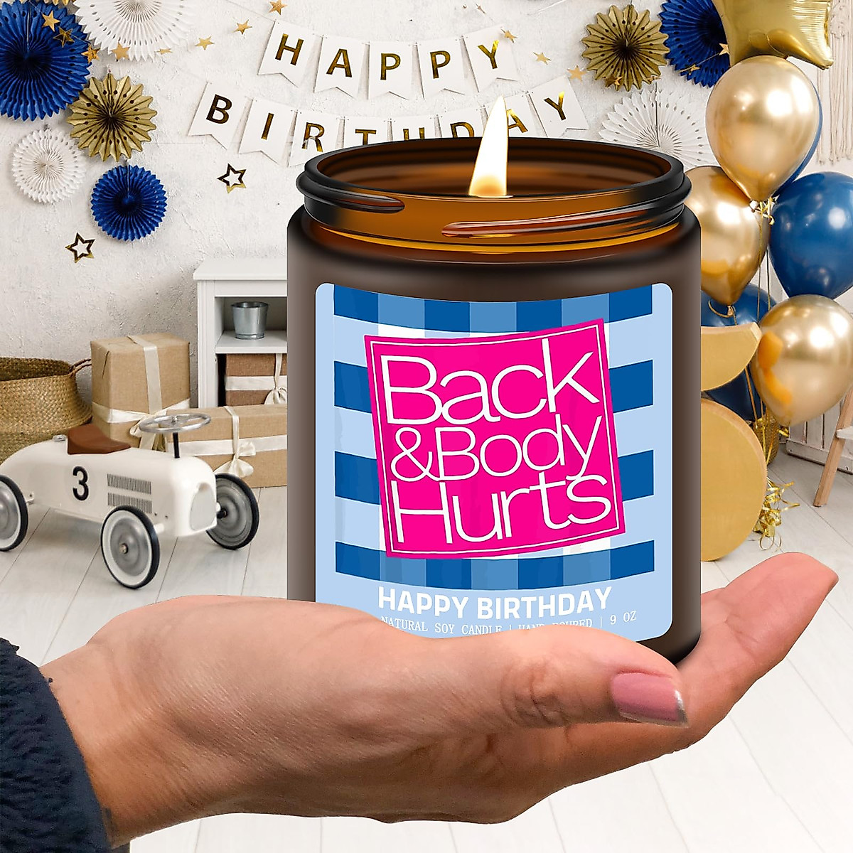 Homsolver Birthday Gifts for Women, 20th~65th Birthday Gifts for Her & Him, Birthday Decorations, Happy Birthday Gifts for Friends Mom Wife Teacher Coworker Bestie Candles