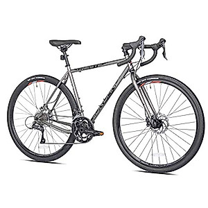 Giordano Trieste Gravel Bike, 700c Small, Gray