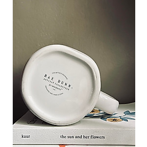 Rae Dunn By Magenta Ceramic Mug for Coffee Tea Latte | BLESSED