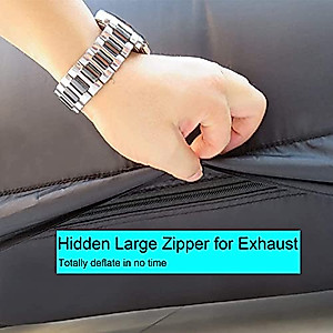 QILEBA 24 Feet Inflatable Outdoor Indoor Projector Movie Screen, Portable Blow Up Cinema Projection Screen, with Air Blower, Tie-Downs and Storage Bag, for Backyard Pool Party Movie Nights