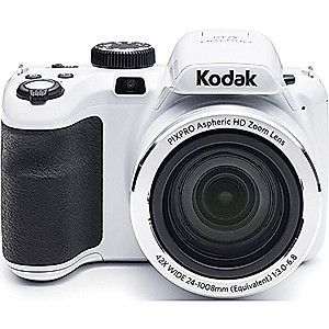Kodak AZ401-WH PIXPRO 16MP Digital Camera, 3", White (Renewed)
