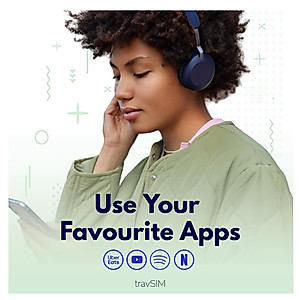 travSIM Europe SIM Card | 10GB Mobile Data at 4G/5G speeds | Free Roaming in UK, Switzerland & 30+ EU Countries | Plan on Europe SIM Card Prepaid with Data is Valid for 30 Days