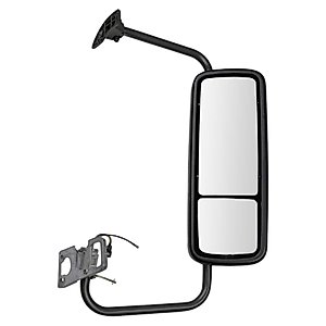 TRQ Mirror Power Heated Textured RH Right Passenger Side for 1996-2017 Freightliner Columbia