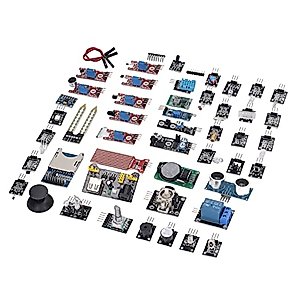 45Pcs Sensors Modules Starter Kit Sensor Module Clock Board Temp Sensor Module Electronic Component Set Kit for Raspberry Pi