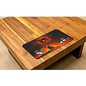 Paramint The Shadow and The Flame (Stitched) - MTG Playmat by Anato Finnstark, LOTR Lord of The Rings - Compatible with Magic The Gathering Playmat - Play MTG, YuGiOh, TCG - Original Designs