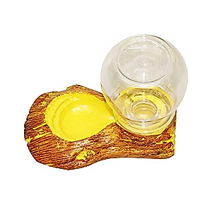 Reptile Water Feeder, Amphibians Reptile Dispenser Water Bowl Terrarium Waterfalls for Turtle Bearded Dragons Lizards Geckos