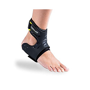 DonJoy Performance POD Ankle Brace, Best Support for Stability, Ankle Sprain, Roll, Strains for Football, Soccer, Basketball, Lacrosse, Volleyball - Medium - Right - Black