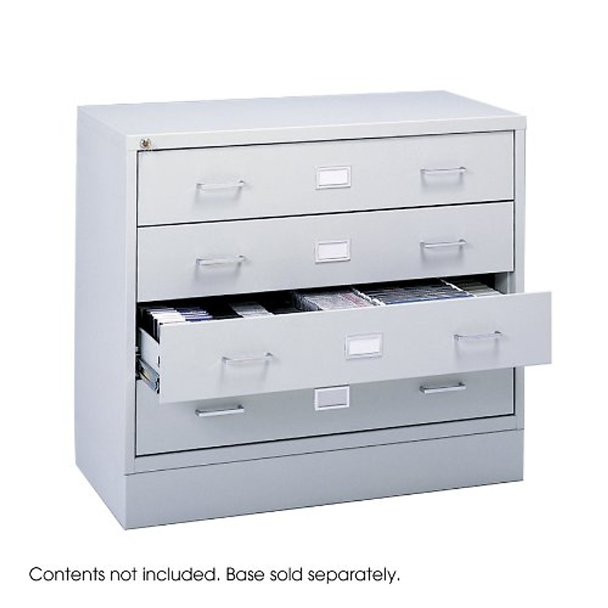 Safco Products Audio/Video Media Cabinet (Optional Base Sold Separately), Light Gray
