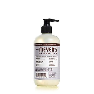 MRS. MEYER'S CLEAN DAY Hand Soap, Made with Essential Oils, Biodegradable Formula, Lavender, 12.5 fl. Oz