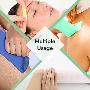 waxkiss wax strips 400Pcs Beauty Non-woven Waxing Strips for Facial & Body & Leg Epilating for women & men, 3x9'' Wax Strips for Hair Removal