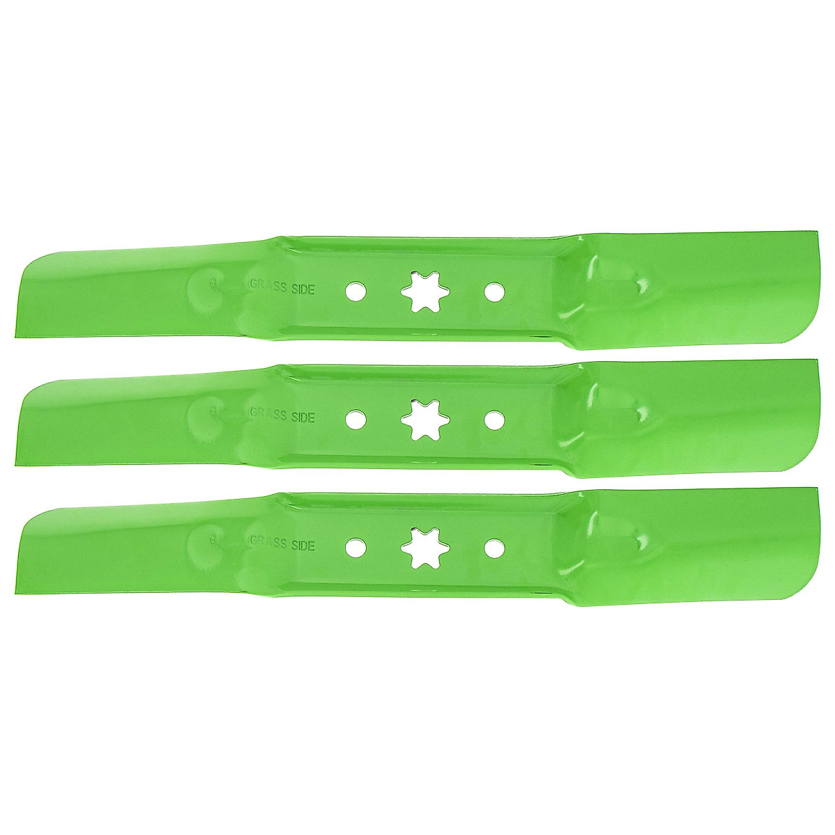 8TEN LawnRAZOR Mower Blade for MTD Cub Cadet 942-05052A RZT S50 XT1 GT50 LT50 XT2 Troy Bilt (Medium Lift) 3 Pack