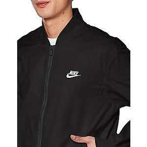 Nike Sportswear Sport Essentials Men's Woven Unlined Bomber Jacket (as1, alpha, m, regular, regular, Black/White)