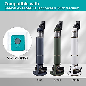 12 Pack VCA-ADB953 Dust Bags Compatible with SAMSUNG BESPOKE Jet Cordless Stick Vacuum Cleaner, Large Capacity Disposable Replacement Bags, All in One Clean Station Accessories Set