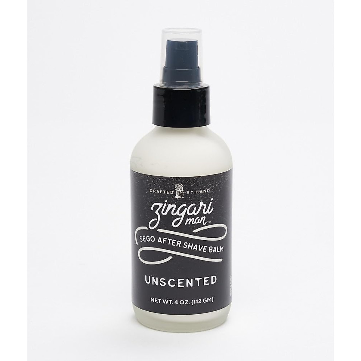 Zingari Man After Shave Balm - Unscented Sego Aftershave - Post Shave Care Treatment, Aftershave Lotion Cream for Men - Hydrate, Soften, Soothe Irritated Skin, Razor Bumps on Face, 4oz